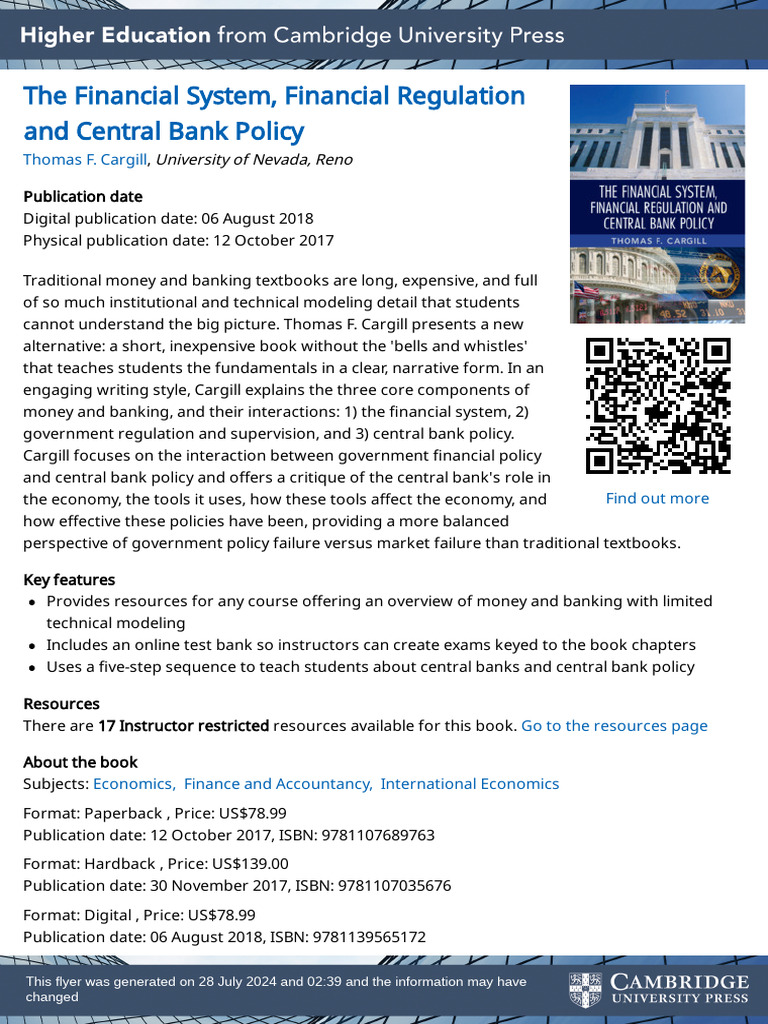 Understanding Financial Systems & Policy | PDF | Monetary Policy ...