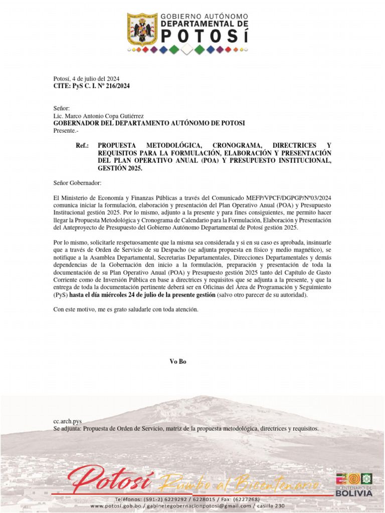 DIRECTRICES POA-2025 | Descargar gratis PDF | Presupuesto | Ministerio (Departamento de Gobierno)