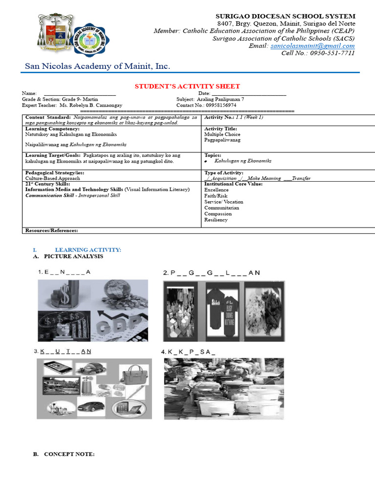 Learning Activity | PDF