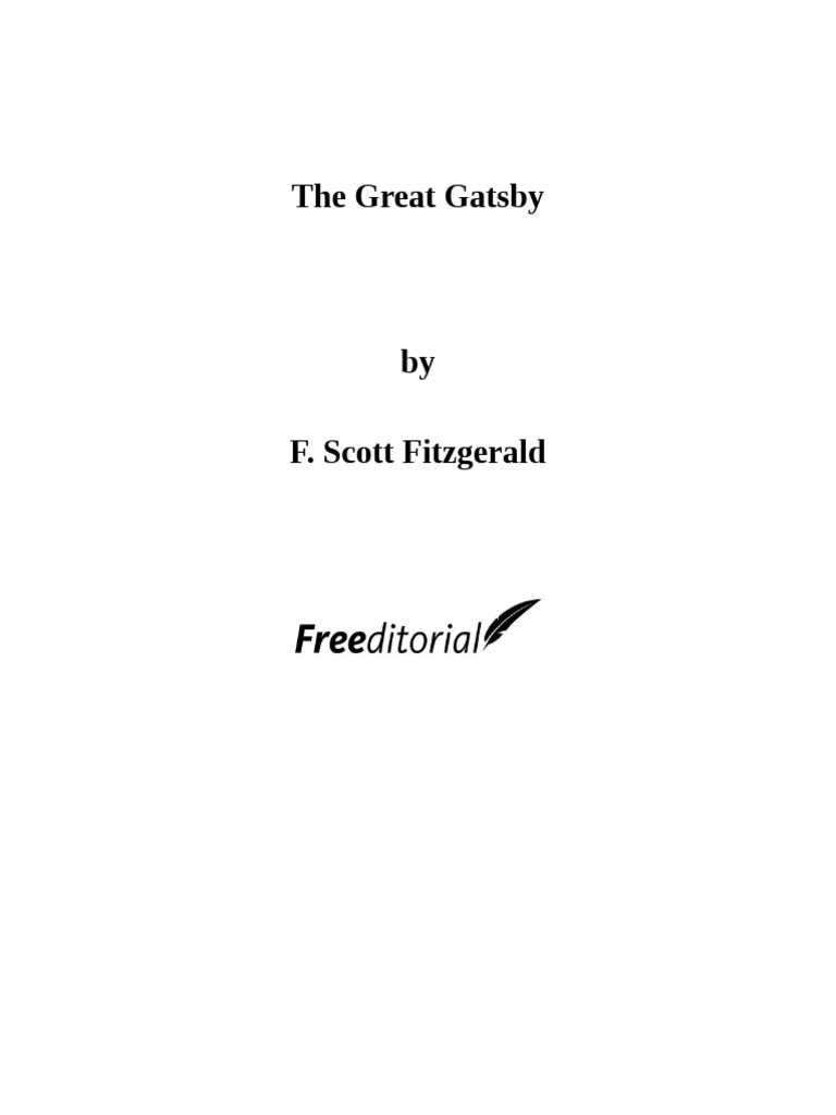 The Great Gatsby | PDF | The Great Gatsby