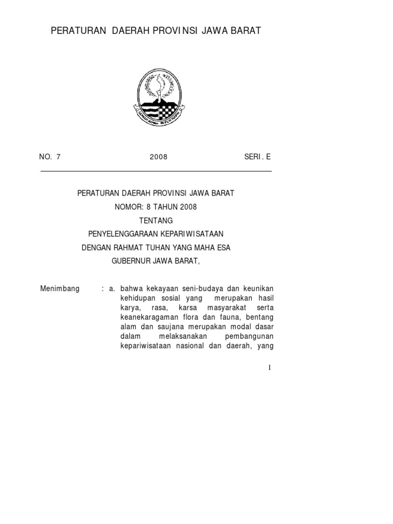 Perda No. 8 TH 2008 | PDF