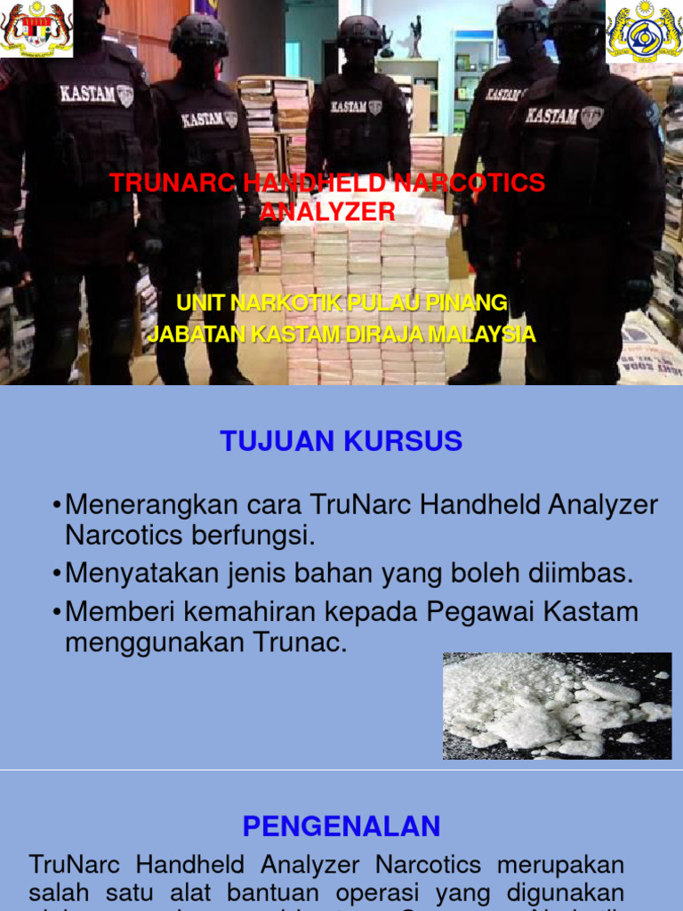 13alat Trunarc Handheld Narcotics Analyzer | PDF