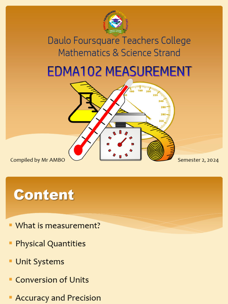 Lecture 1 Measurement Pdf Observational Error Measurement