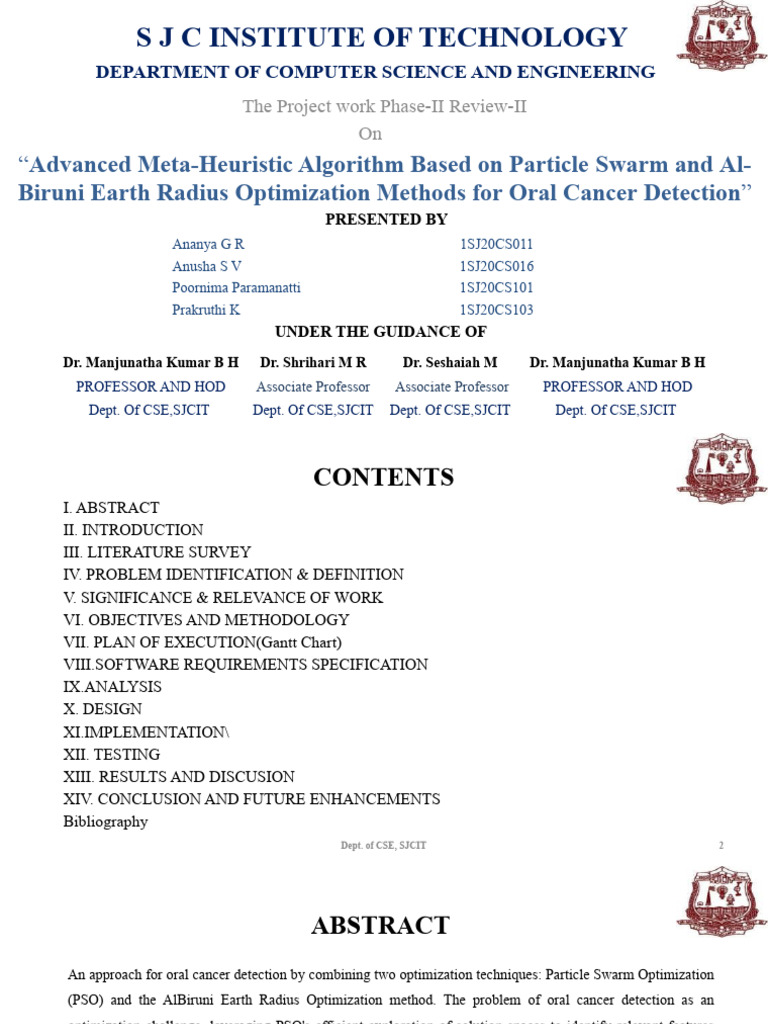 Oral Cancer Detection via PSO & Al-Biruni | PDF | Artificial Neural Network | Metaheuristic