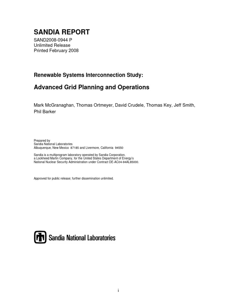 Advanced Grid Planning Operations | PDF | Distributed Generation ...