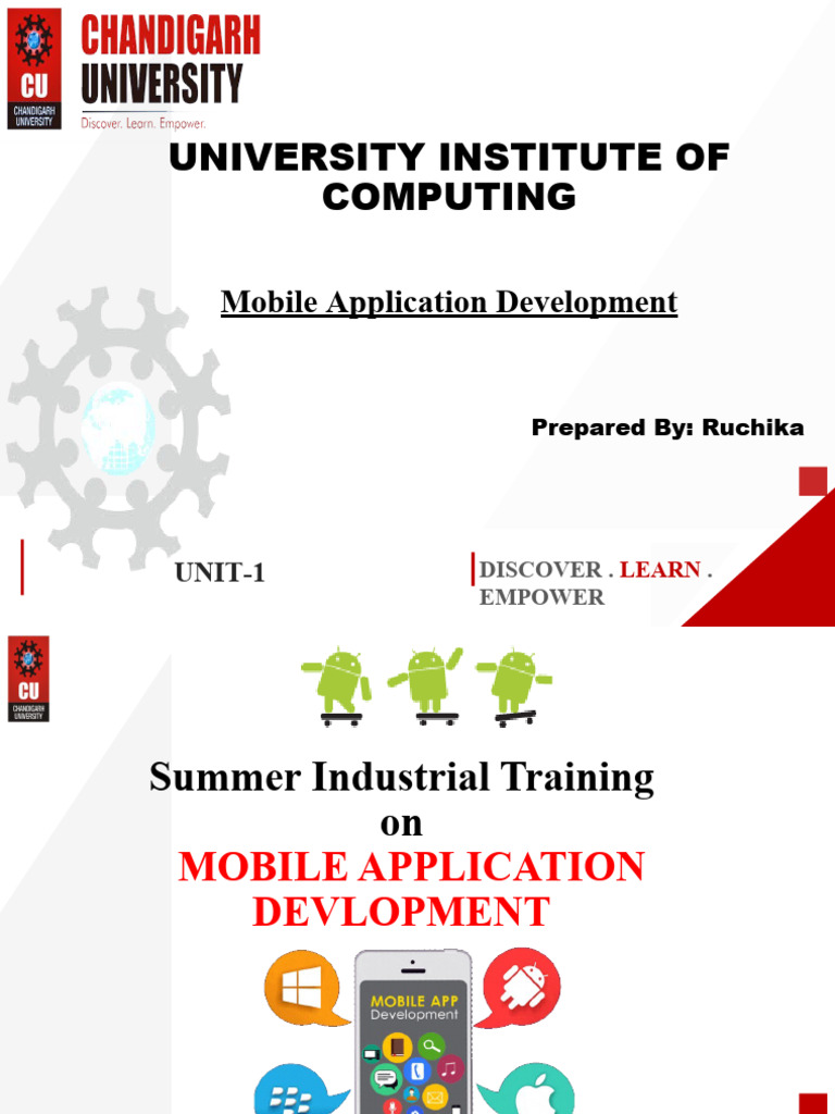 CHAPTER -1(MAD) | PDF | Android (Operating System) | System Software