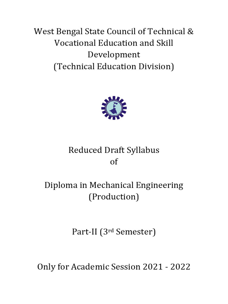 Reduced Syllabus 3rd Semester | PDF | Steel | Bending