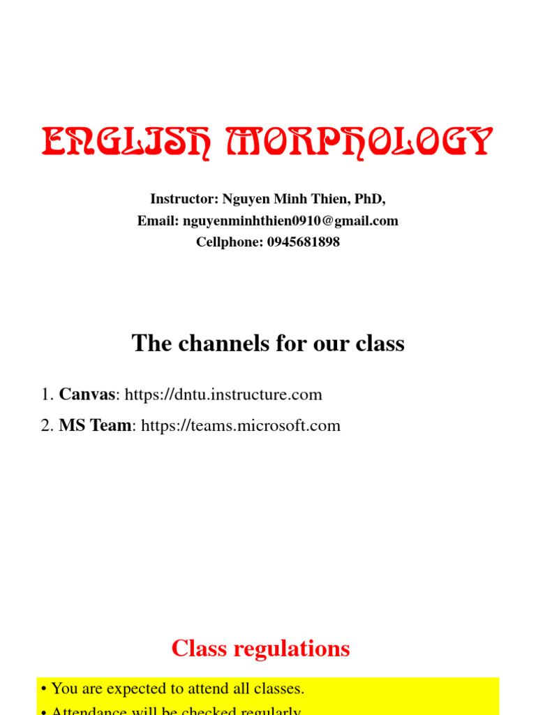 Unit 1 | PDF | Word | Morphology (Linguistics)