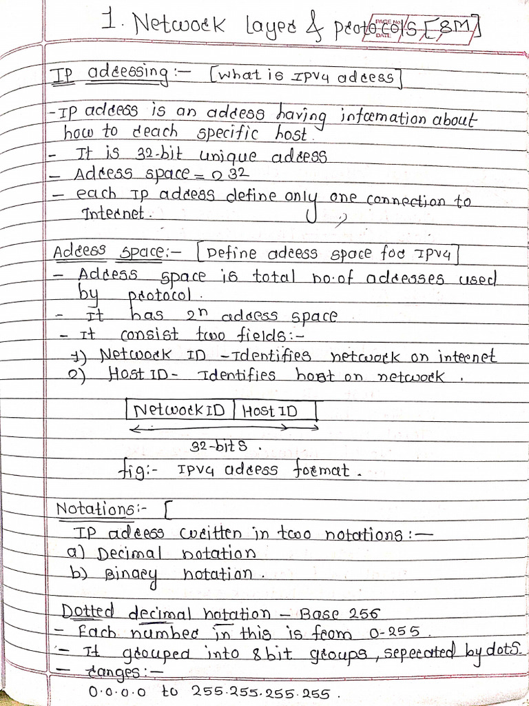 Acn Ch1 Notes Pdf Internet Computer Science
