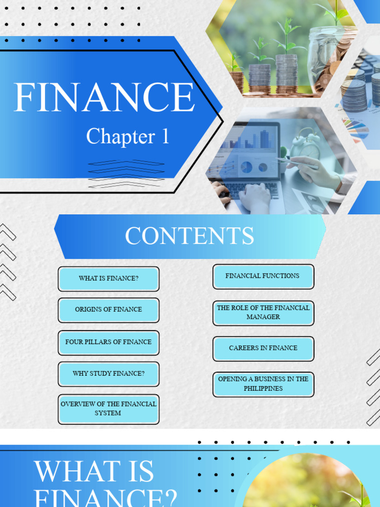 Finance Chapter 1 Presentation | PDF | Investing | Financial Analyst