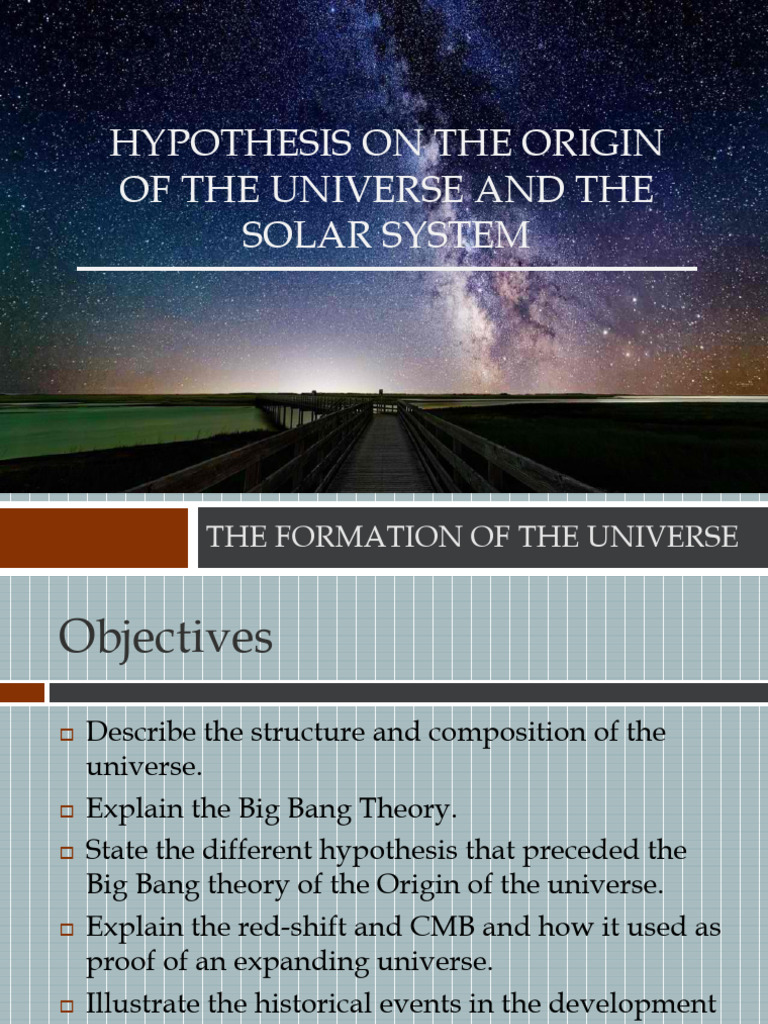 Hyphothesis On The Beginning of The Universe | PDF | Universe | Big Bang