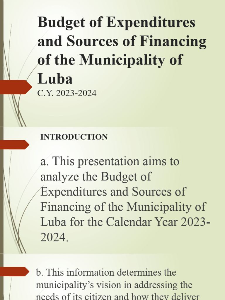 Luba Municipality Budget Analysis 2023-2024 | PDF | Taxes | Budget