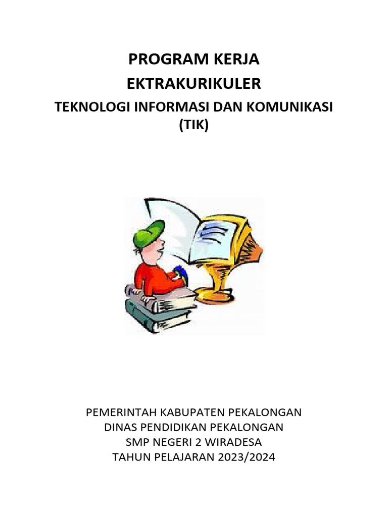 Program Kerja Ekstrakurikuler Tik | PDF