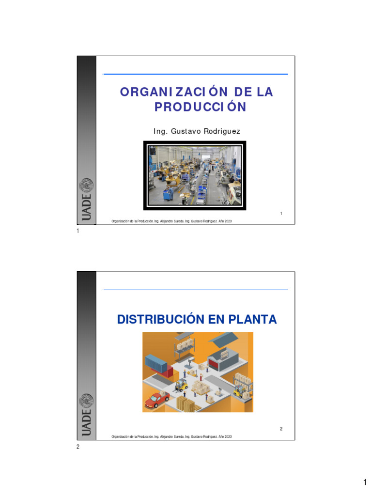 Clase 02 Distribucion en Planta | PDF