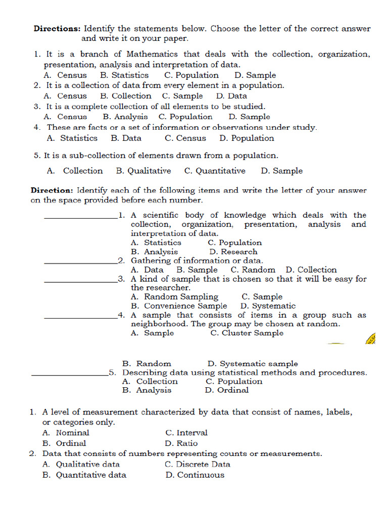 4th Quarter Exam | PDF