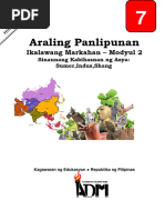 Mga Sinaunang Kabihasnan NG Asya - Handouts | PDF