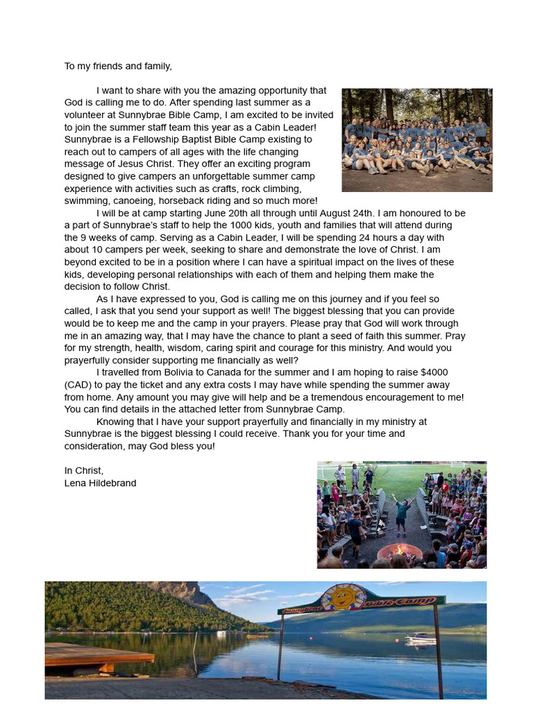 Missions Letter | PDF