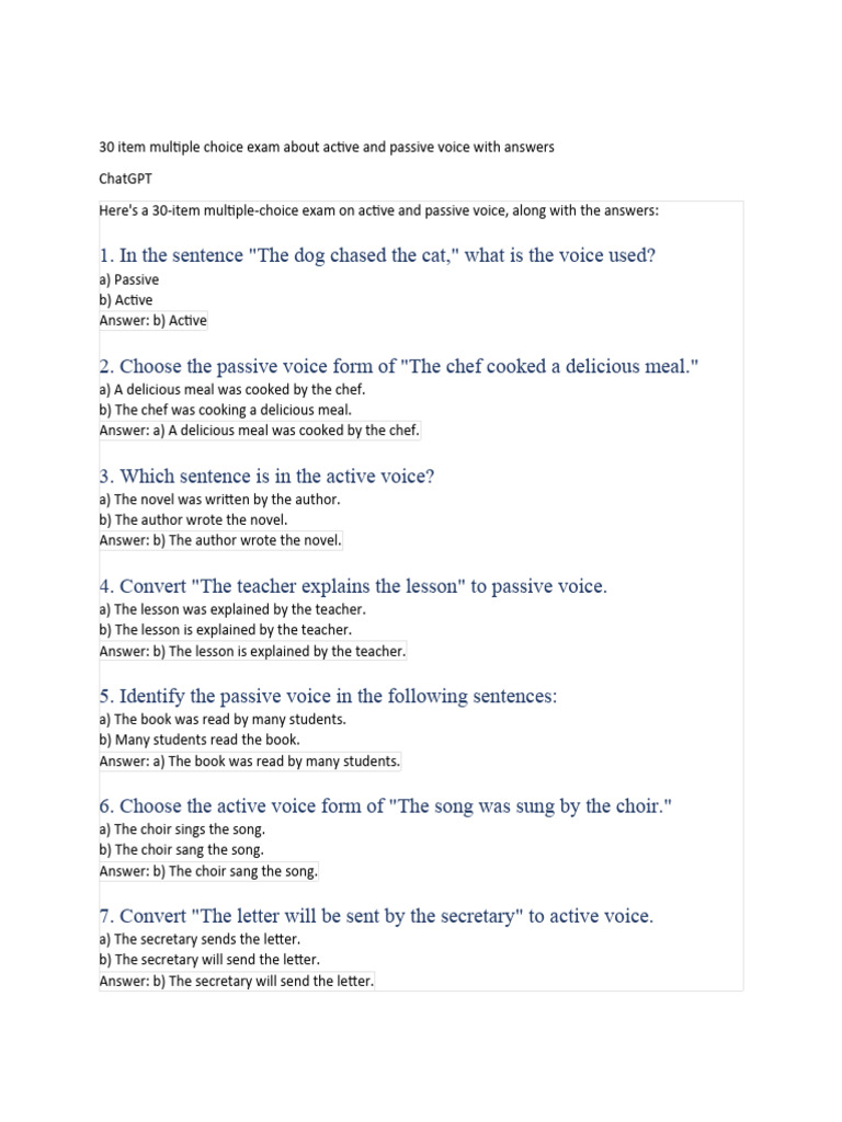 Chatgpt | PDF | Multiple Choice | Verb