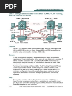 Configure DTP and VLANs in Packet Tracer | PDF | Network Protocols | Telecommunications