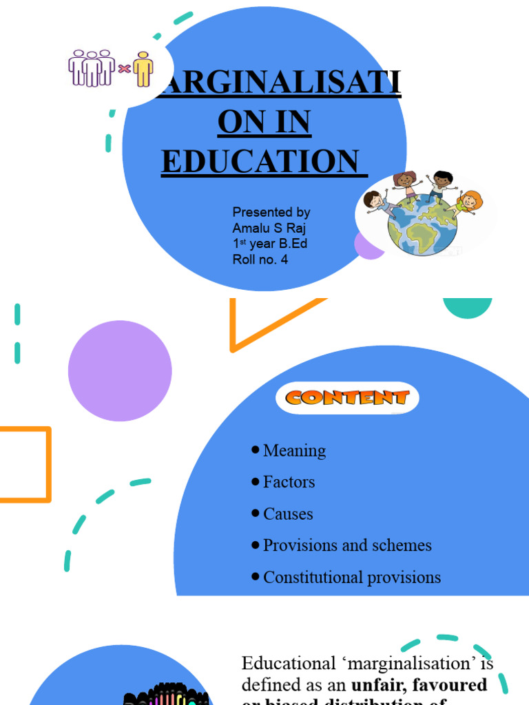Marginalization in Education 1st Sem | PDF | Social Exclusion ...