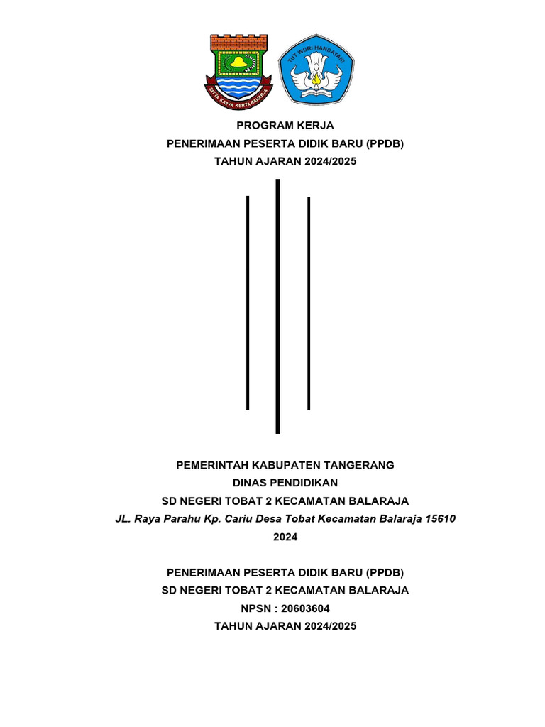Program Kerja PPDB - 2023 | PDF