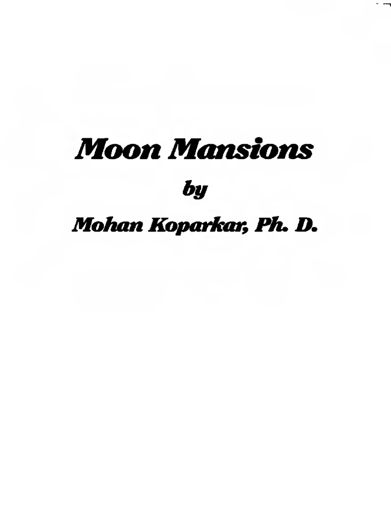 Lunar Moon Mansions Planets in Nakshatras | PDF | Planets In Astrology ...