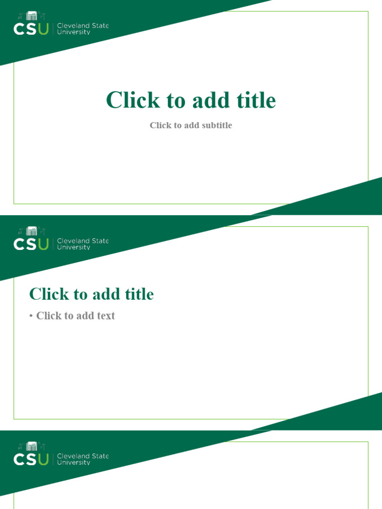 CSU PPT Template3 - 2023 | PDF | Self-Improvement | Computers