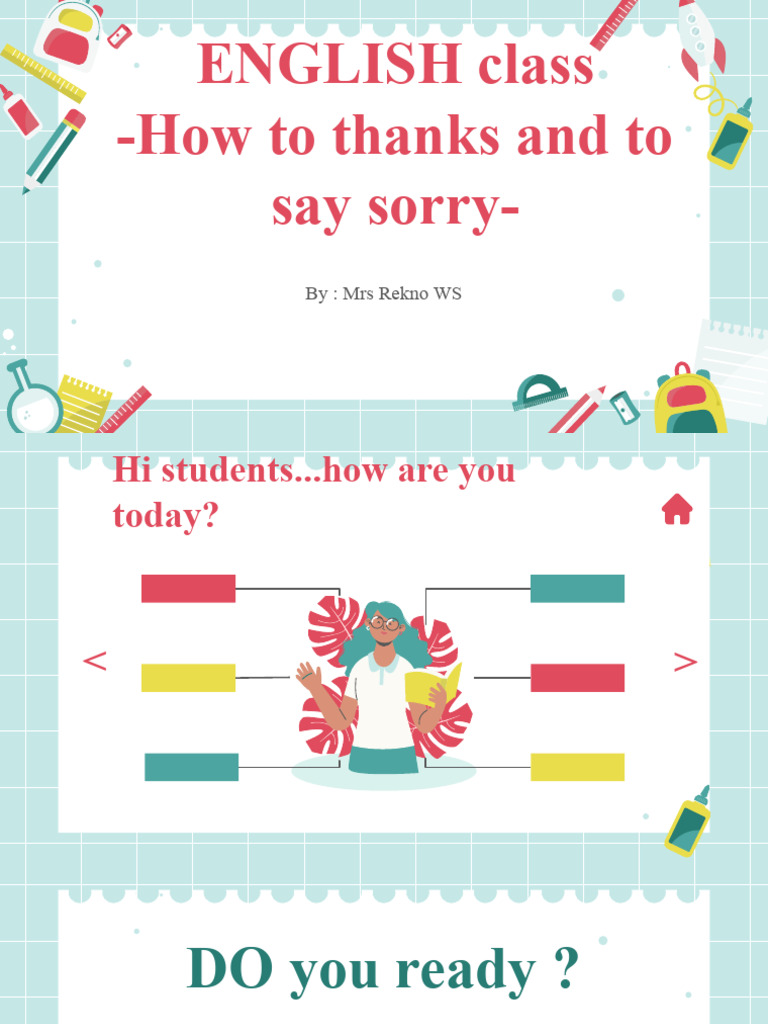 How To Thanks and Say Apologize | PDF