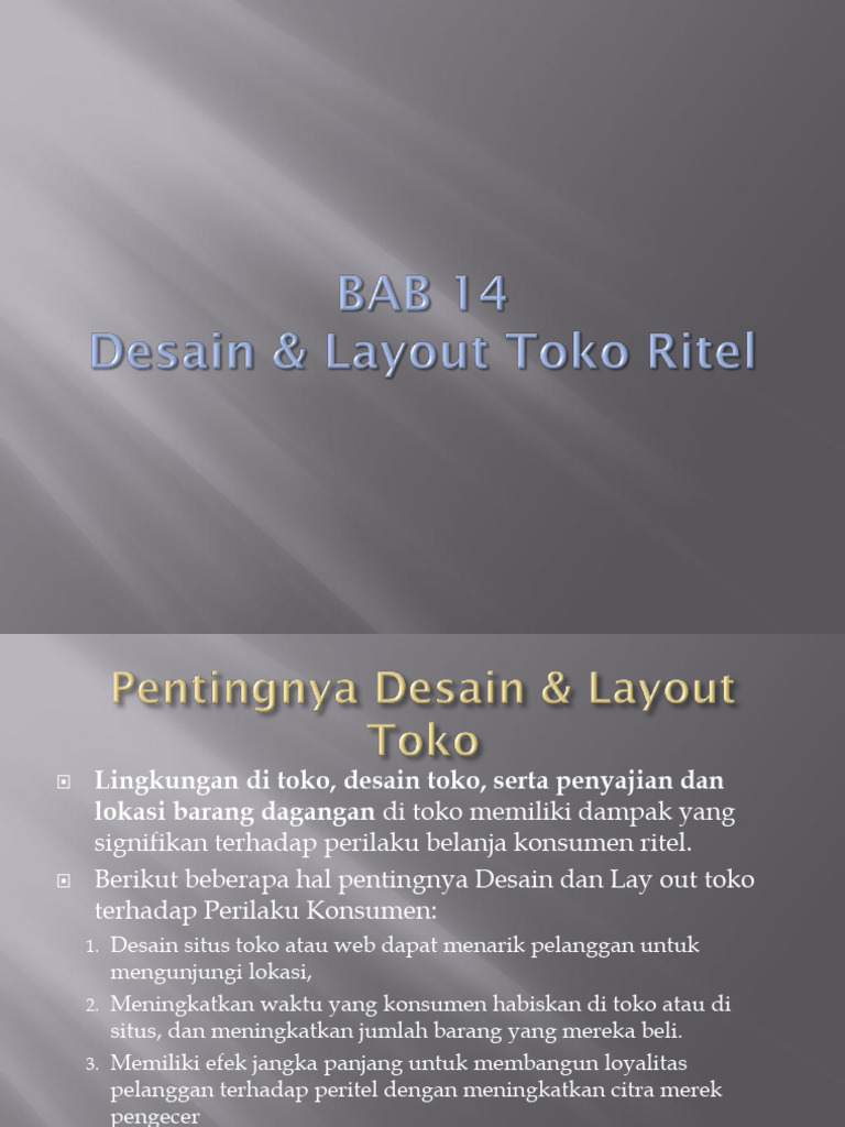 Desain Toko dan Pengaruhnya pada Konsumen | PDF | Bisnis