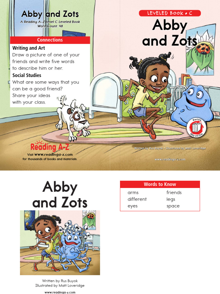 Abby and Zots: Best Friends Unite | PDF | Writing | Hobbies