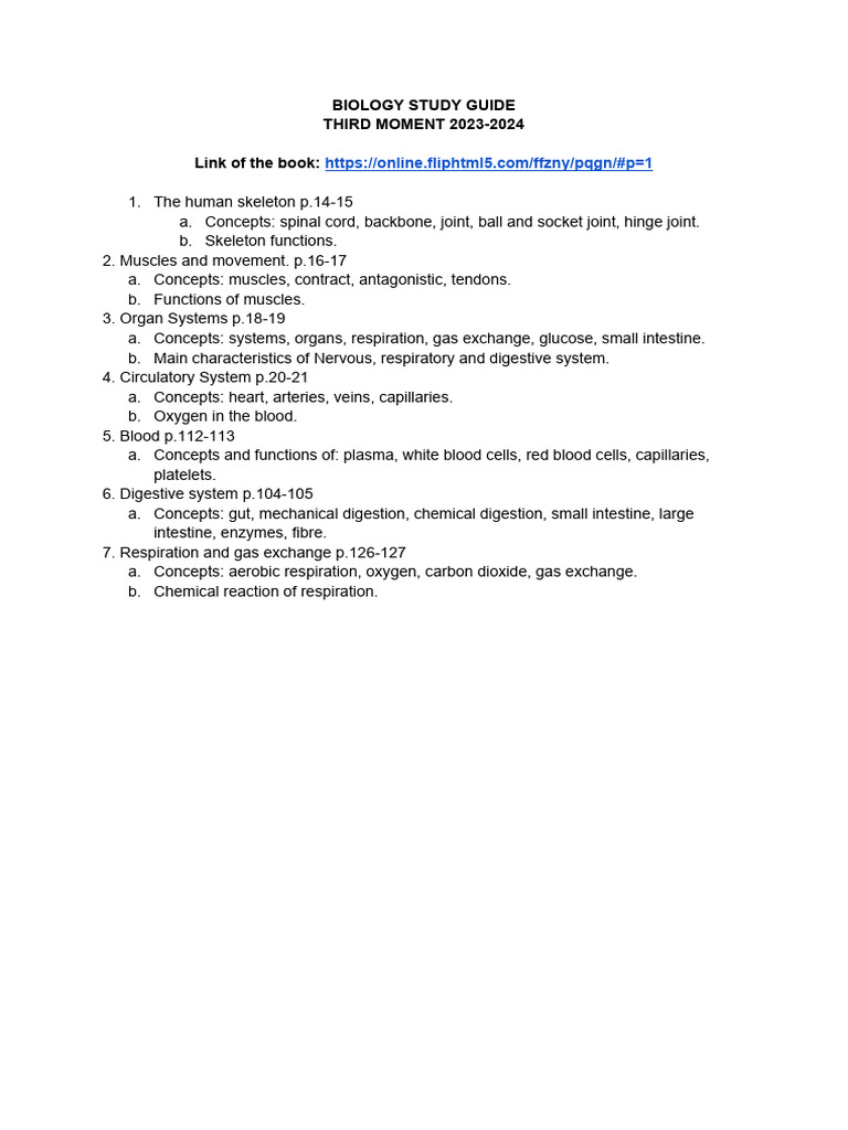 Biology Study Guide | PDF | Science & Mathematics | Social Science