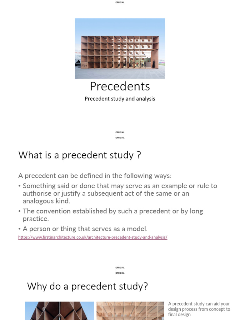 Understanding Precedent Studies in Design | PDF | Precedent | Design
