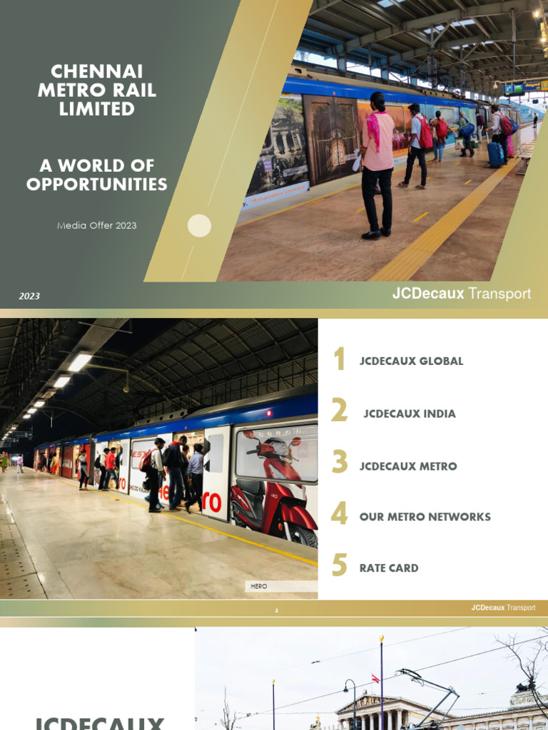 Cmrl_media Offer 2023 | PDF | Rapid Transit | Train