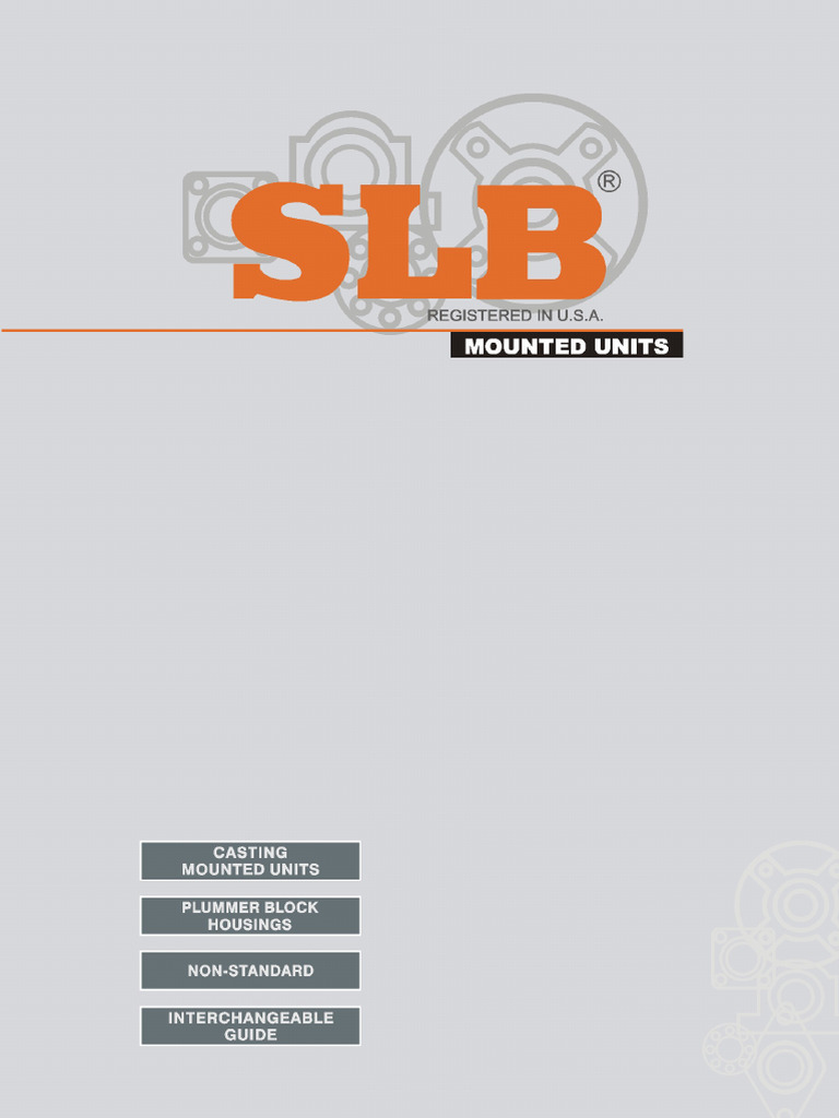 Paliers SLB | PDF | Engineering Tolerance | Bearing (Mechanical)
