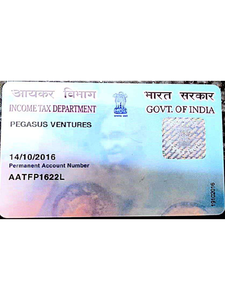 Company - Pan Card | PDF