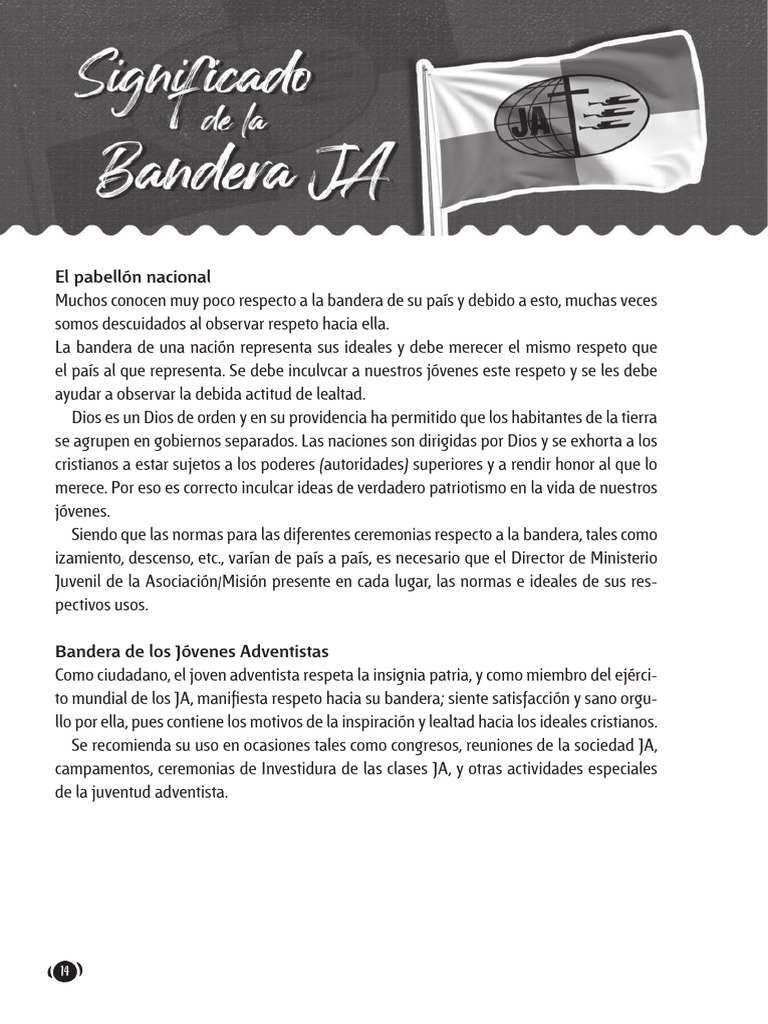 Bandera de los Jóvenes Adventistas | PDF | Iglesia Adventista del ...