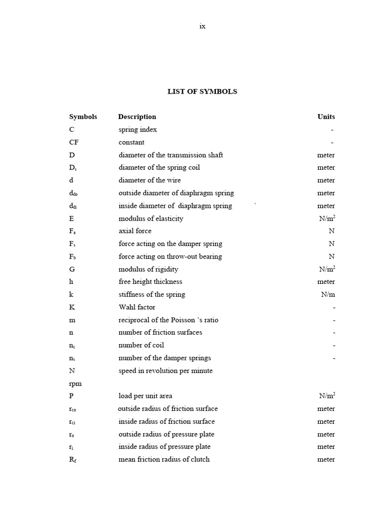 8 LIST OF SYMBOLS (Ix-X) | PDF