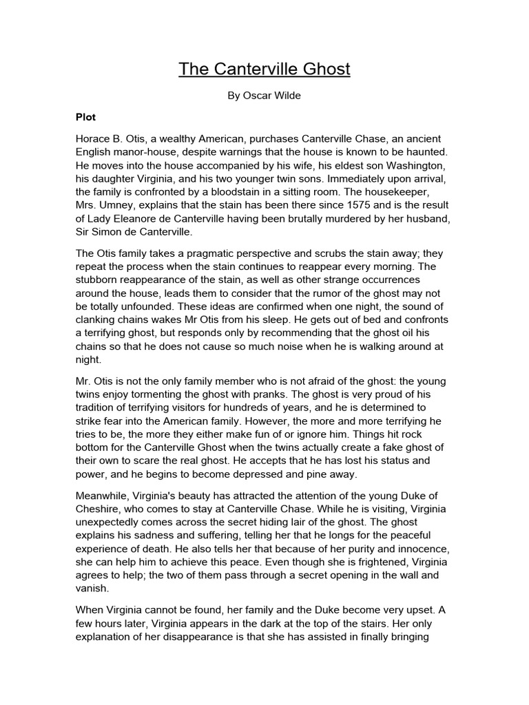 The Canterville Ghost | PDF