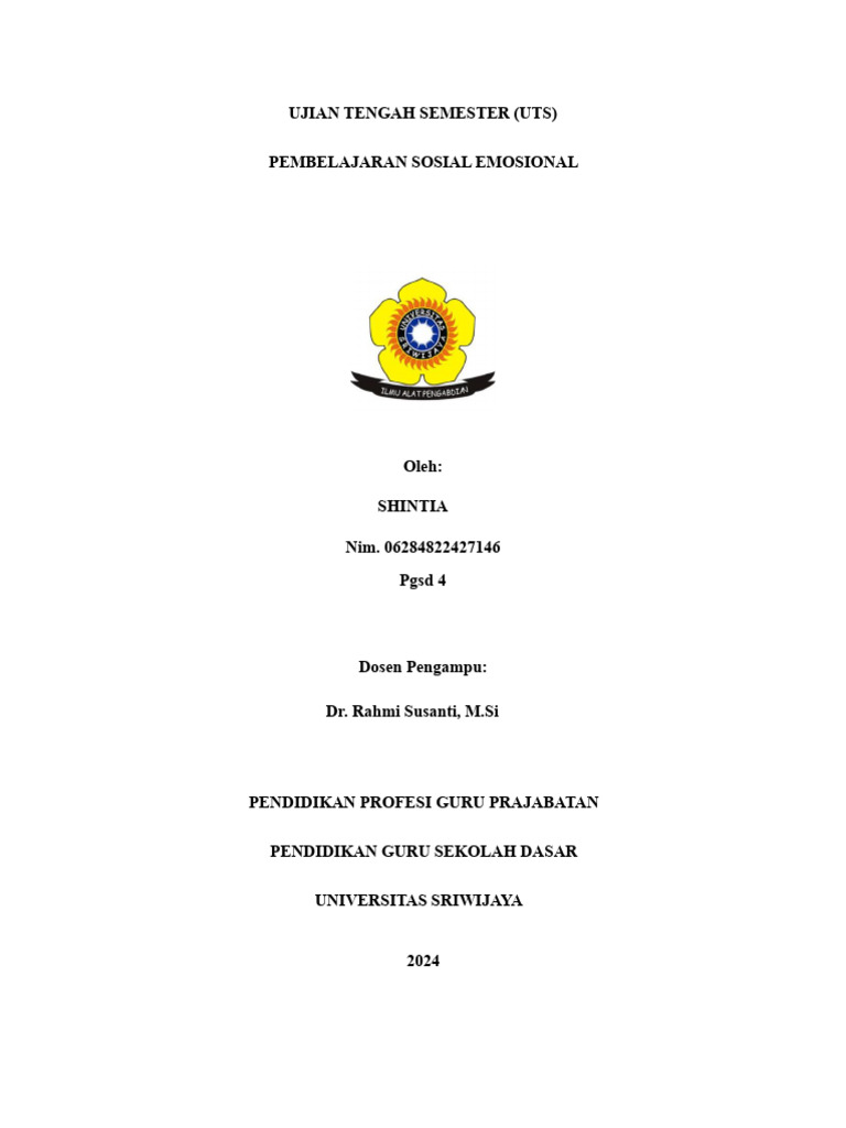 Uts-Pse Shintia | PDF | Karier & Perkembangan