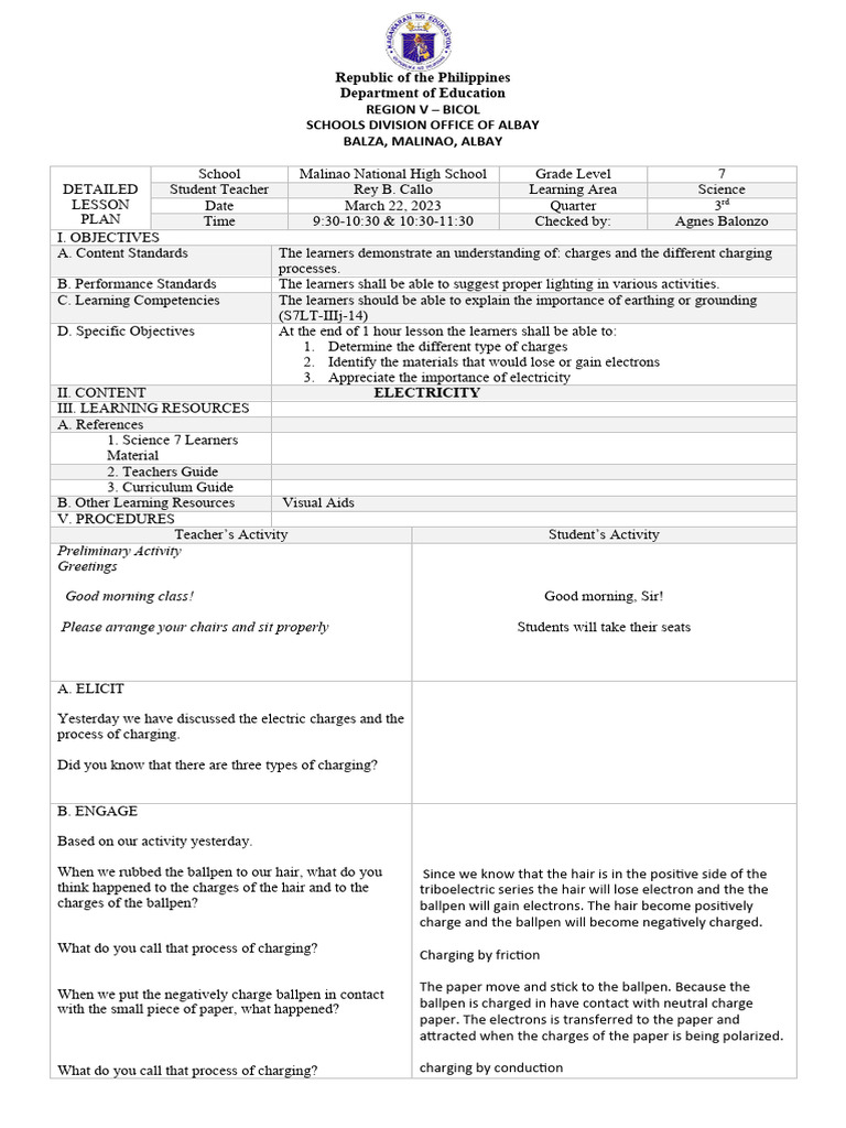 Electricity LP 2 | PDF | Lightning | Learning