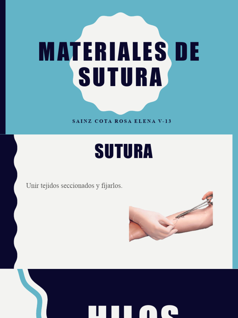 Materiales de Sutura | PDF | Sutura Quirúrgica