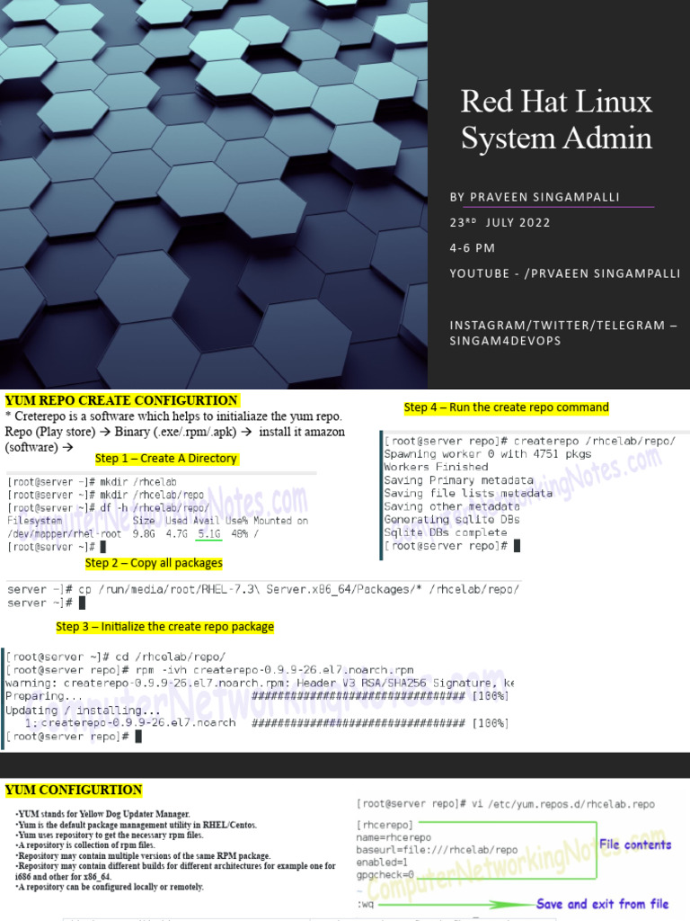 Session7 Rhcsa | PDF | Software Repository | Computer Engineering