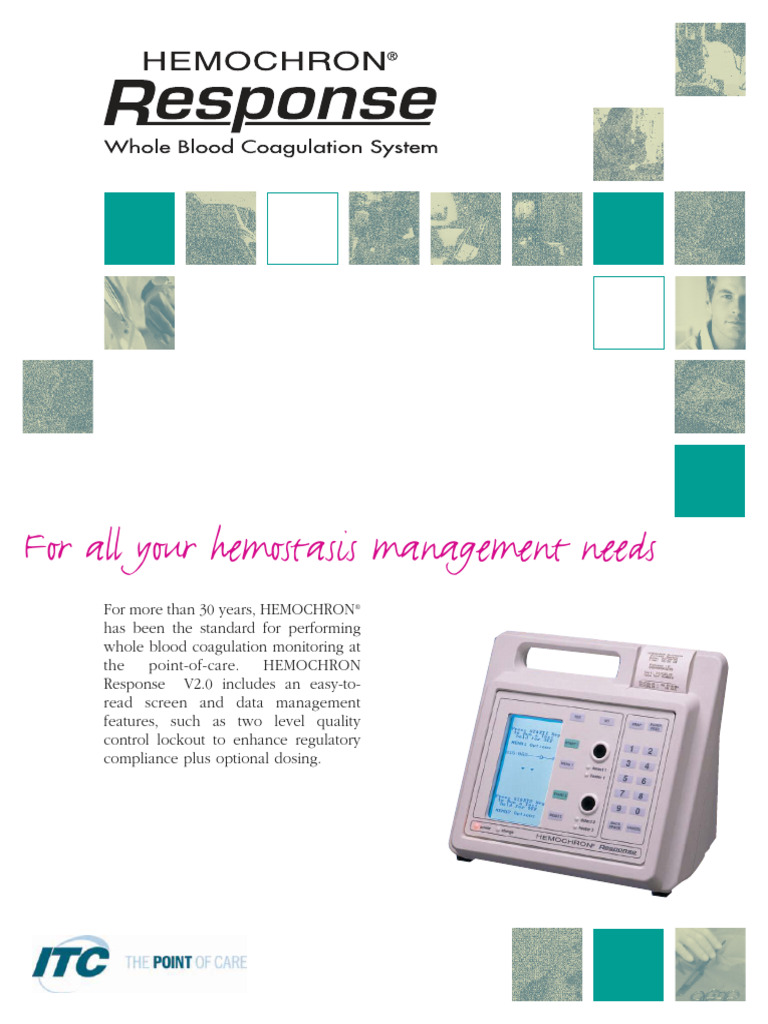 Hemochron Response Brochure | PDF | Computing
