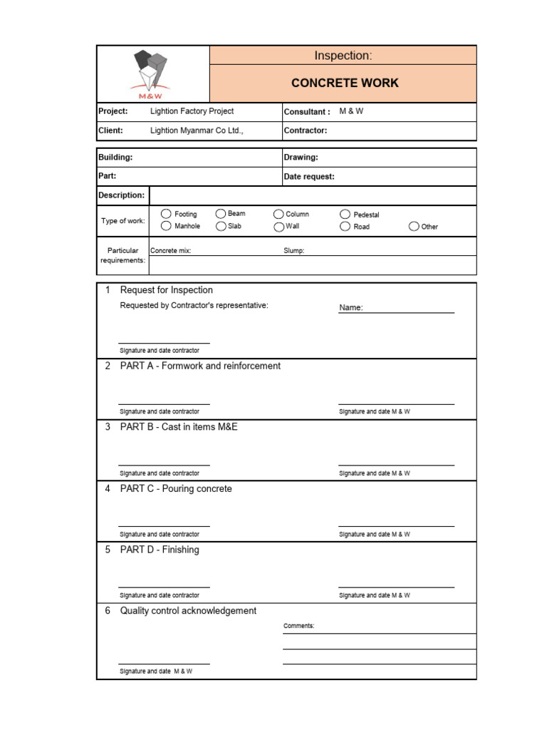 Rebar, Form, Concretre Casting | PDF | Concrete | Secondary Sector Of ...