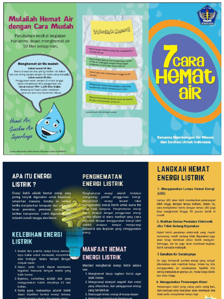 Brosur Hemat Air Dan Energi | PDF