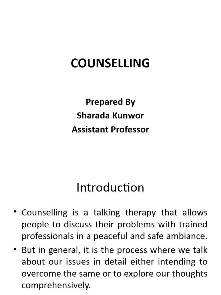 Counselling | PDF | Counseling Psychology | Psychotherapy