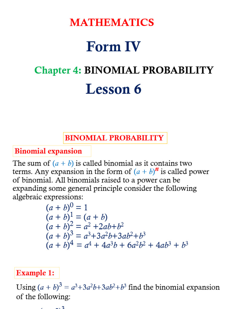 Prob F4 Lesson 6 | Download Free PDF | Combinatorics | Number Theory
