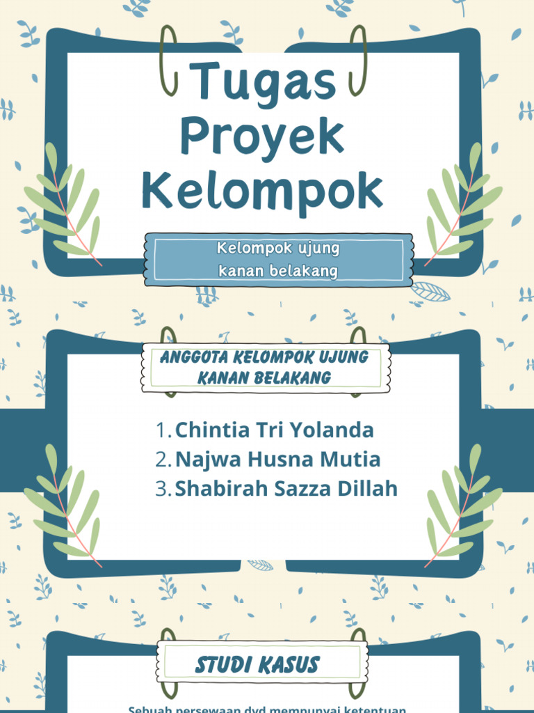Tugas Proyek Kelompok 3 Orang | PDF