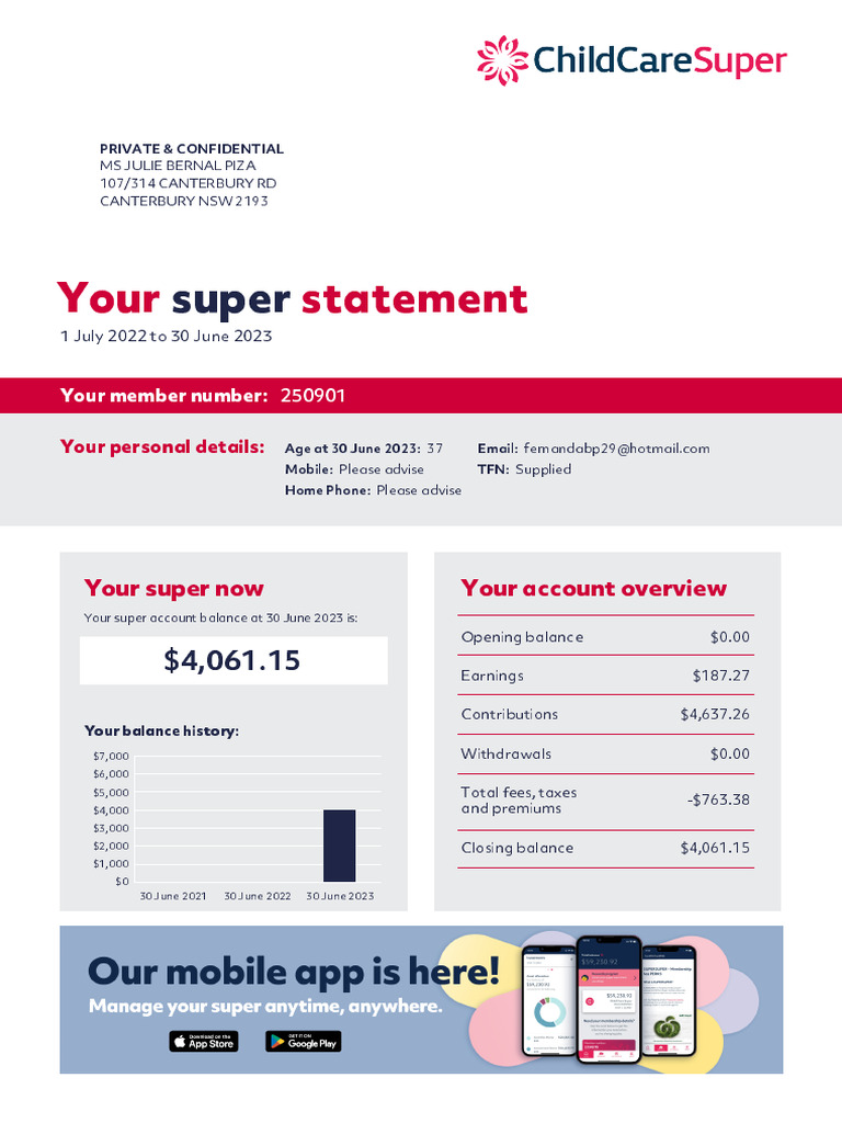 Super: Your Statement | PDF | Investing | Pension