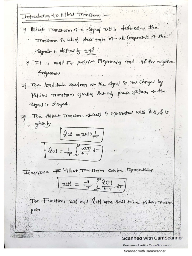 Hilbert Transform 04-19-2024 15.37 | PDF